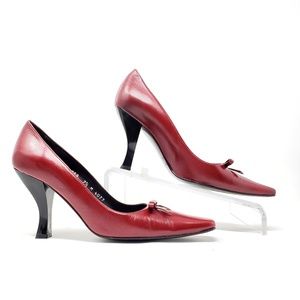 Charles David | Shoes | Sexy Classy Red Leather Heels By Charles David ...